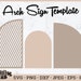 Arch Sign SVG Template, Wedding Template, Laser Cut File, Vector ...