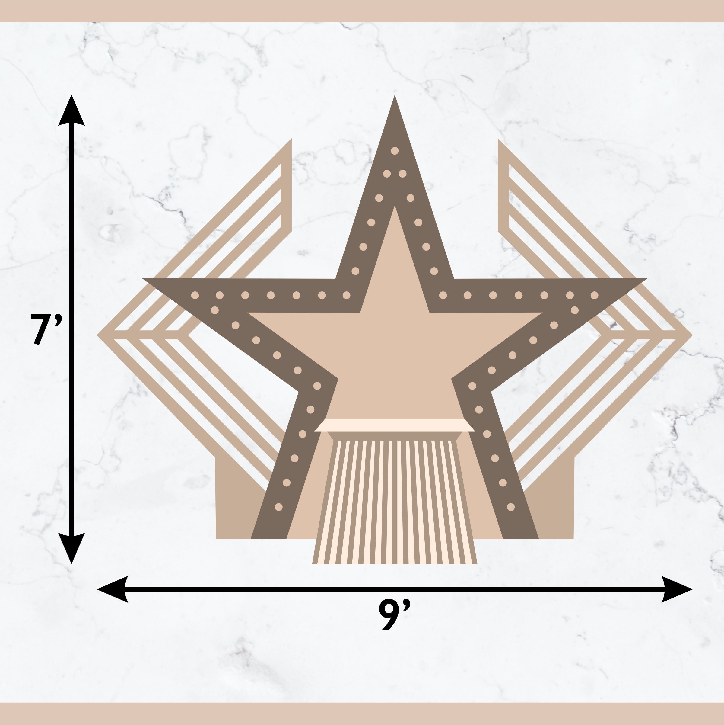 Star Backdrop Svg, Birthday Decor Svg, Wedding Backdrop Template ...