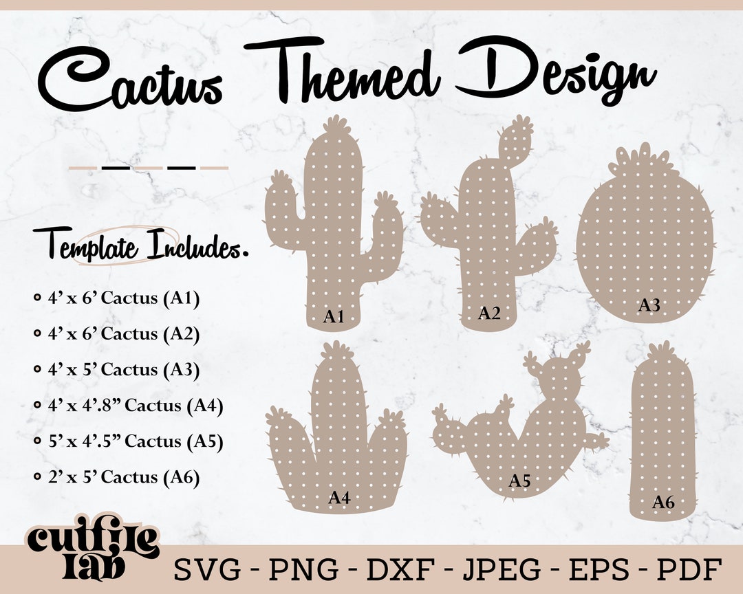 Cactus Themed Earring Stand Svg, Earring Holder Template, Earring Stand ...