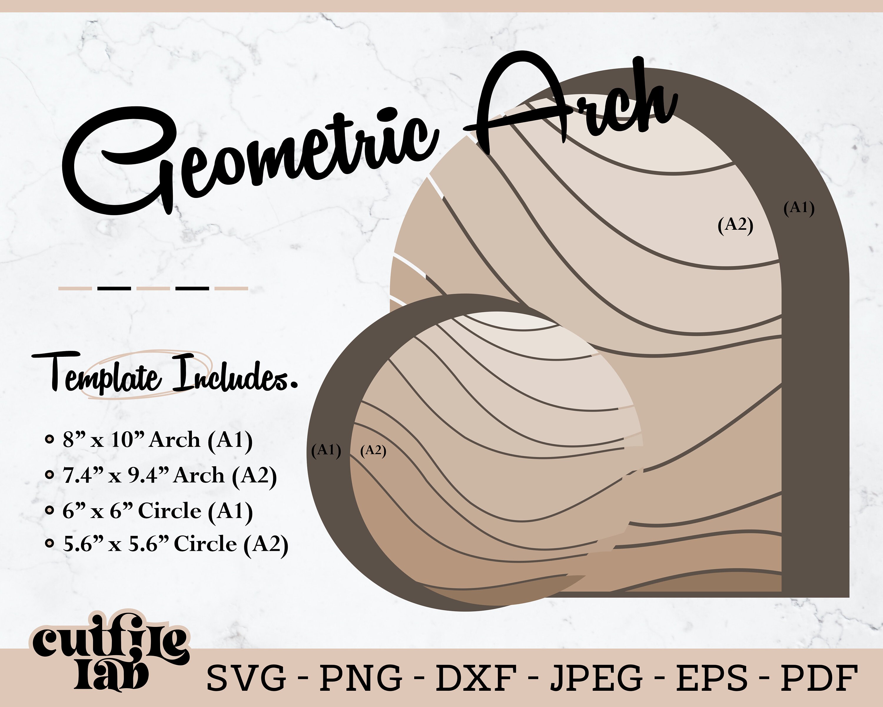 Arch Template SVG, Geometric Arch Designs Wedding Invitation, Arch ...