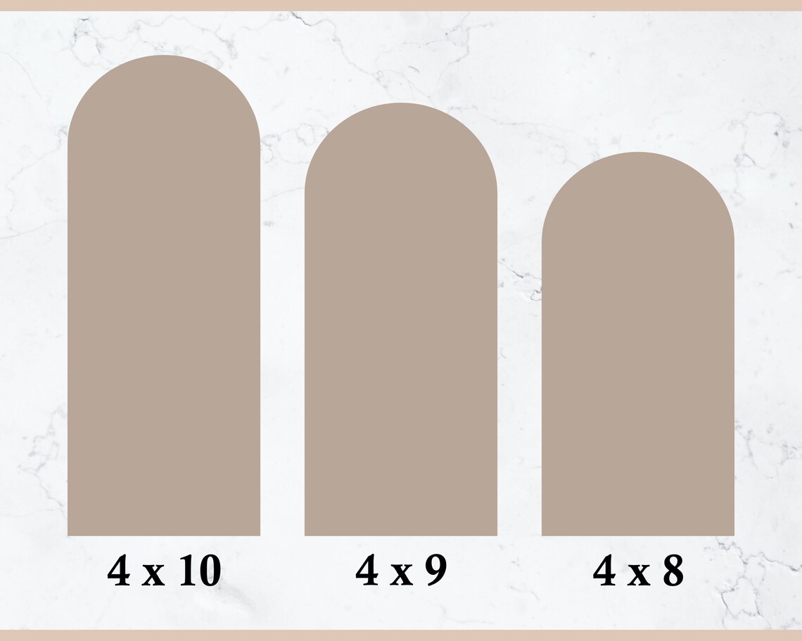 Plantilla de arco SVG Invitación de boda de arco medio y - Etsy México