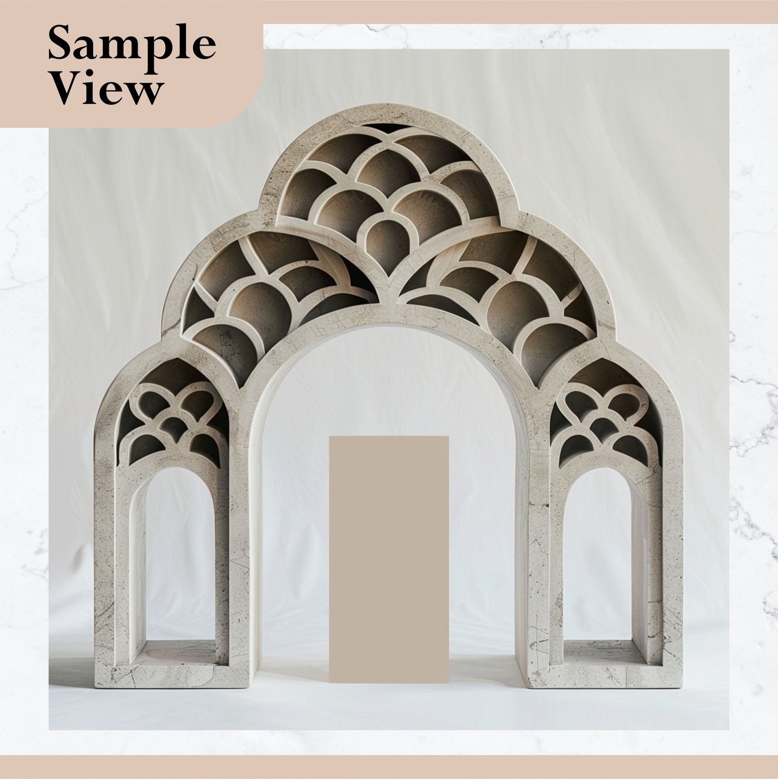 QR Code Template, Arch SVG, Wooden Qr Svg, Home Décor, Arch SVG, Laser ...