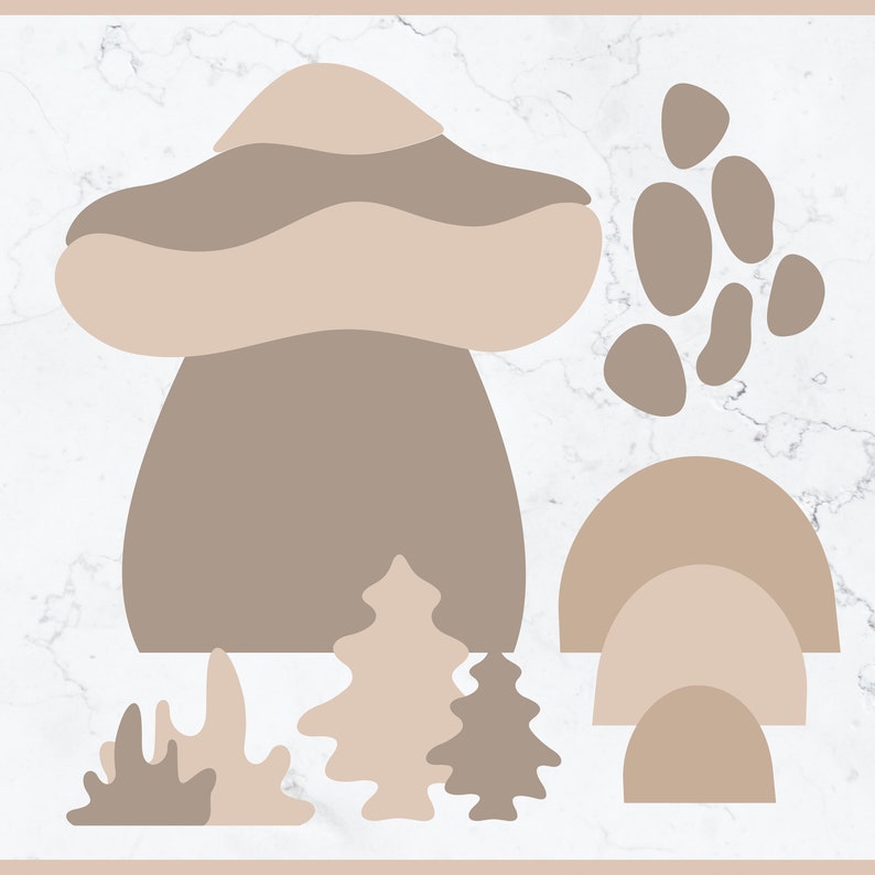 Mushroom Arch Svg, Cartoon Backdrop Arch Svg, Laser Cut File, Vector ...