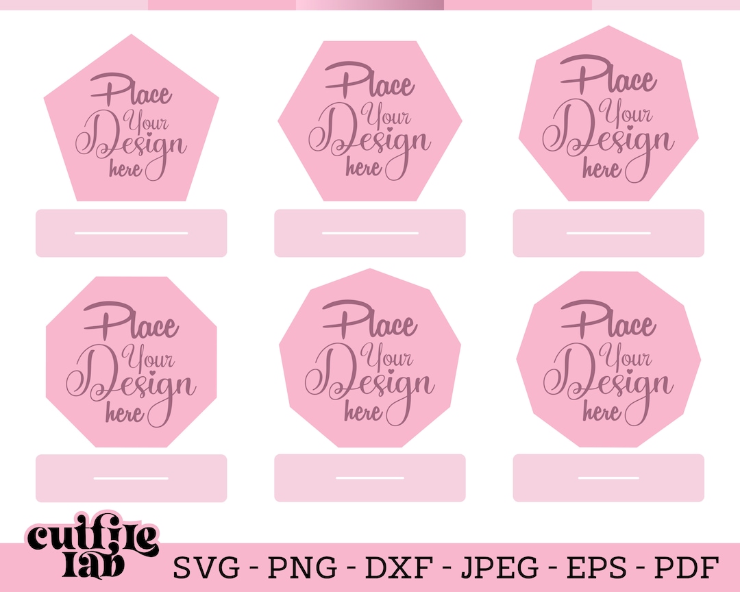 Hexagon Table Number Sign SVG, Glowforge SVG Template, Laser Cut File ...