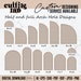 Half and Full Arch Templates SVG, Arch Wedding Invitation, Arch Shape ...