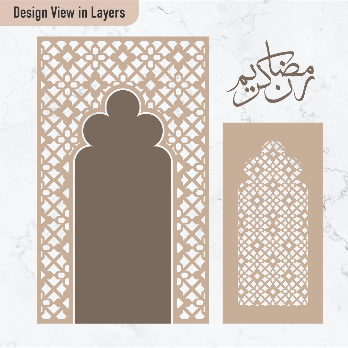 Ramadan Kareem Backdrop SVG, Ramadan Islamic Design, Laser Cut File ...