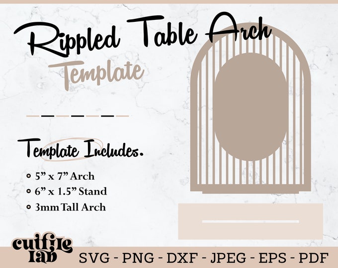 Arch Table Numbers SVG Wedding Table Decor | Acrylic Wood Sign Template ...