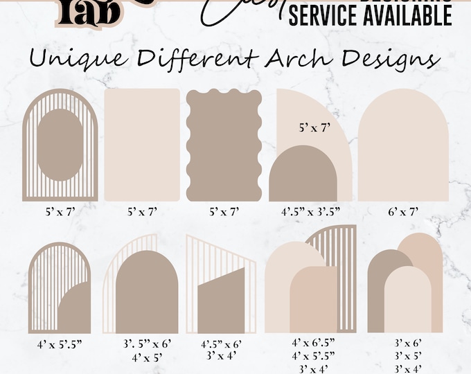 Arch Template SVG Bundle, Wedding Invitation Sign (digital Download ...