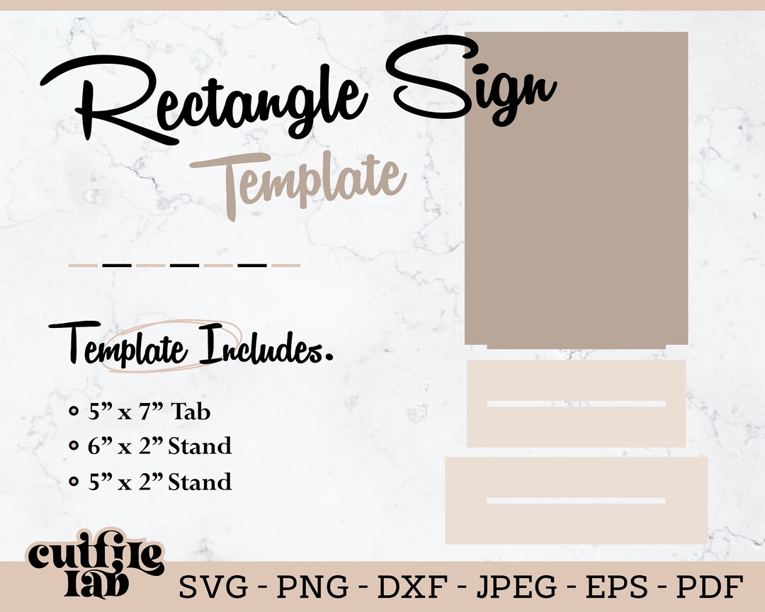Large Rectangle Sign Template | Acrylic Weeding Sign | Multi QR Code ...