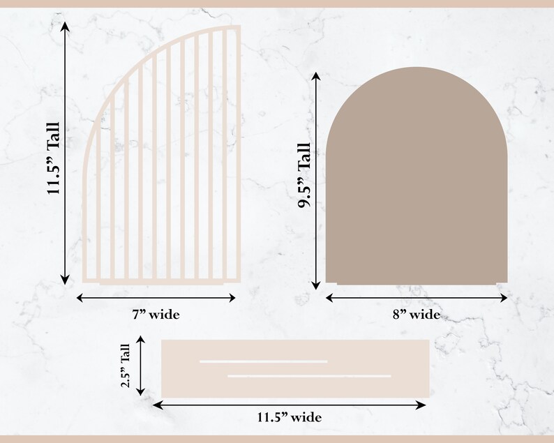 Rippled Double Arch Svg, Full Arch SVG, Wedding Template Svg, Payment ...