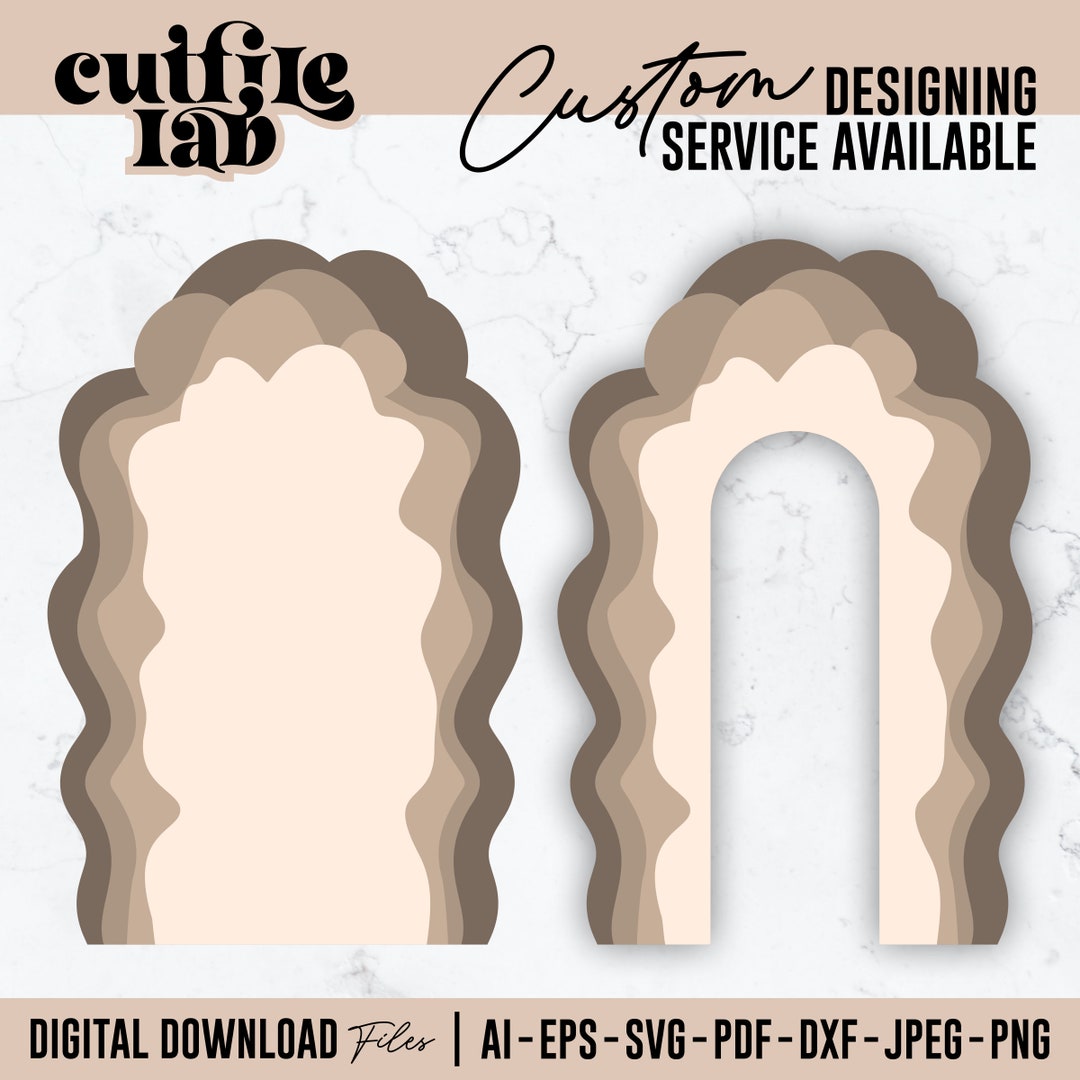 Wavy Arch Svg, Unique Circle Backdrop Svg, Creative Event Backdrop ...