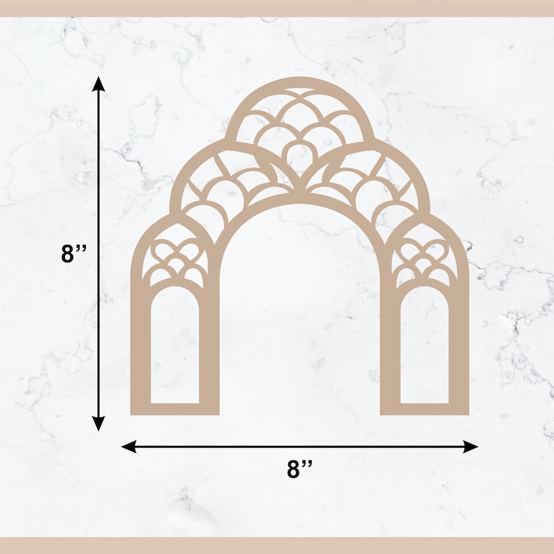 QR Code Template, Arch SVG, Wooden Qr Svg, Home Décor, Arch SVG, Laser ...