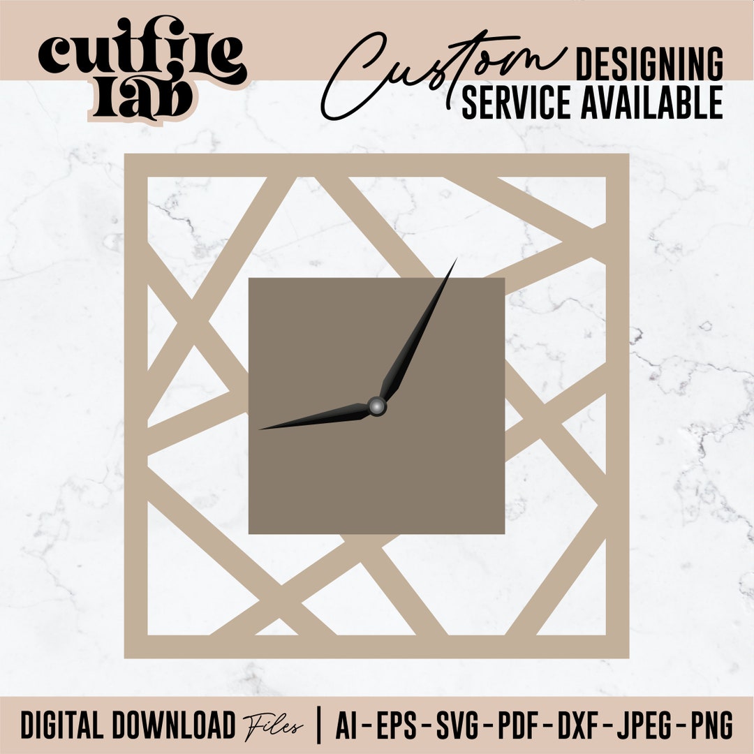 Clock Svg, Wall Clock Svg, Wall Clock, Clock Png, Clock Laser Cut File ...