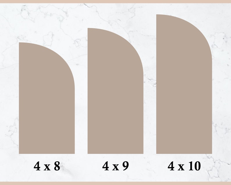 Arch Template SVG, Half and Full Arch Wedding Invitation, Arch Shape ...