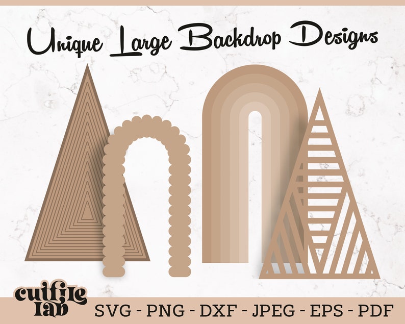 Backdrop Unique Arch Svg, Wedding or Event Backdrop Arch Svg, Laser Cut ...