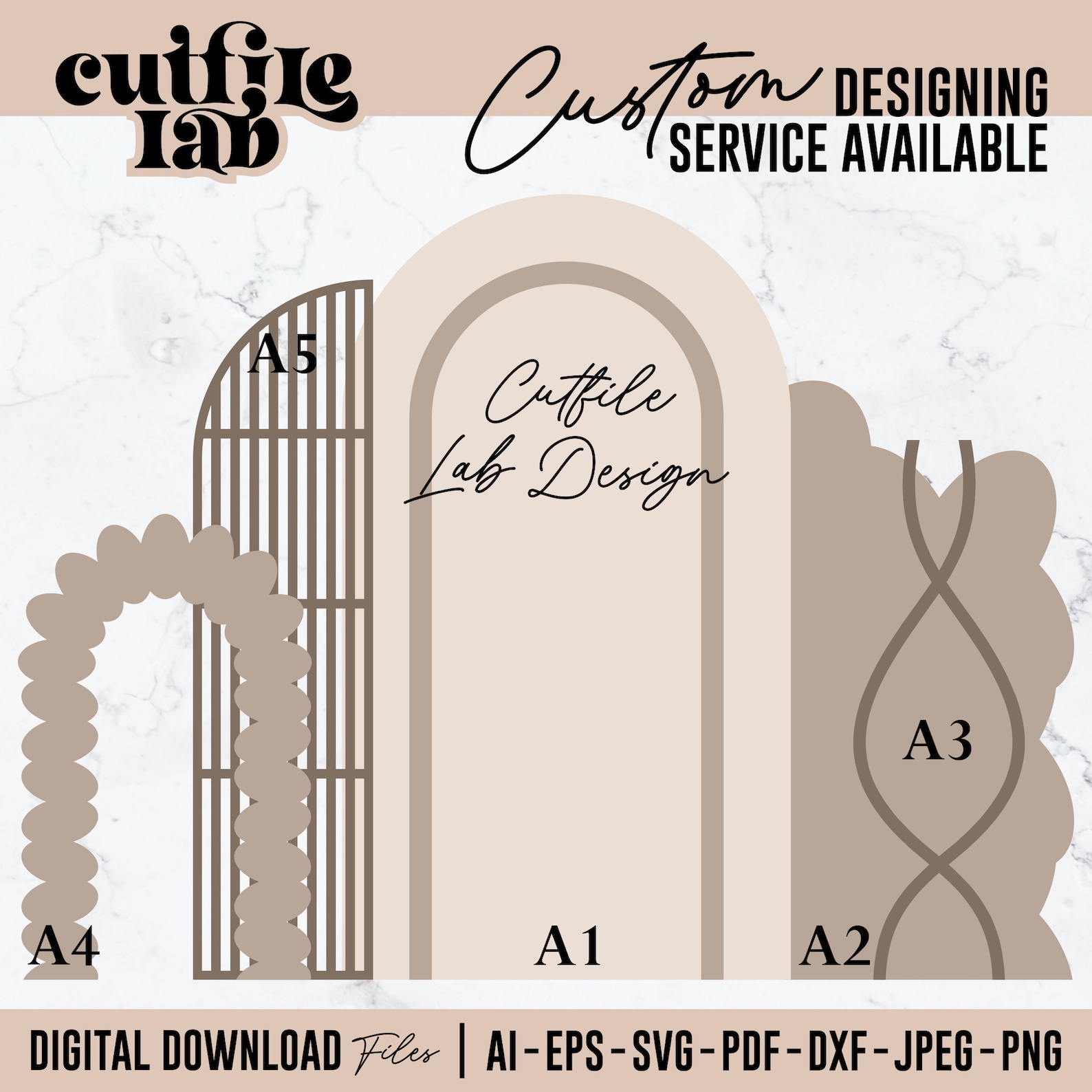 Arch Sign SVG Template, Wedding & Birthday Backdrop (digital Download ...