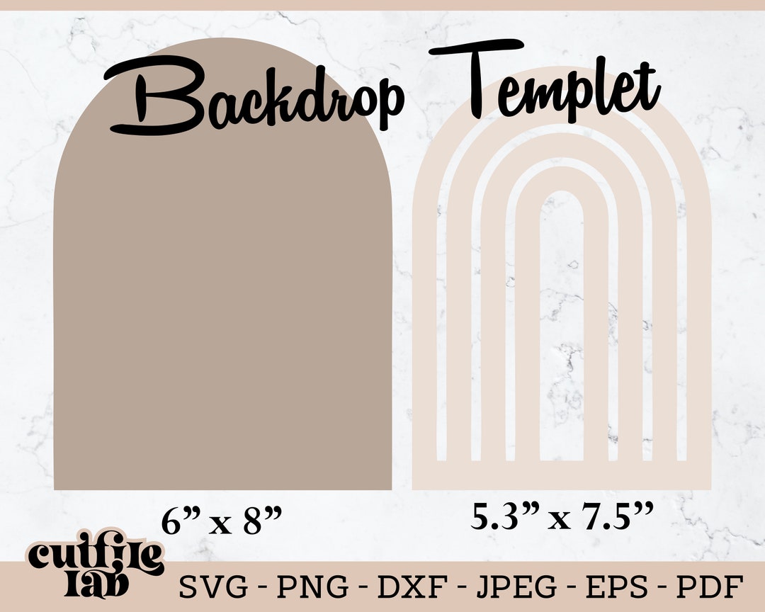 Backdrop Arch Sign Template, Rainbow Arch Sign SVG, Wedding Template ...