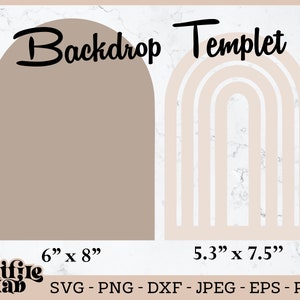 Backdrop Arch Sign Template, Rainbow Arch Sign SVG, Wedding Template ...