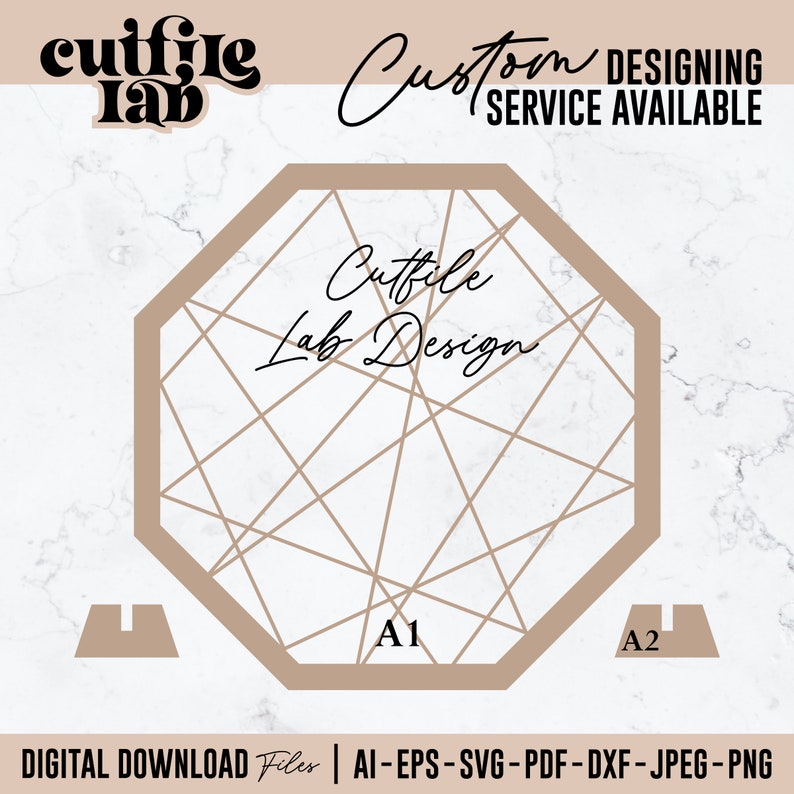 Octagon Sign Template, Backdrop Svg, Wedding Backdrop Svg, Png, Eps ...