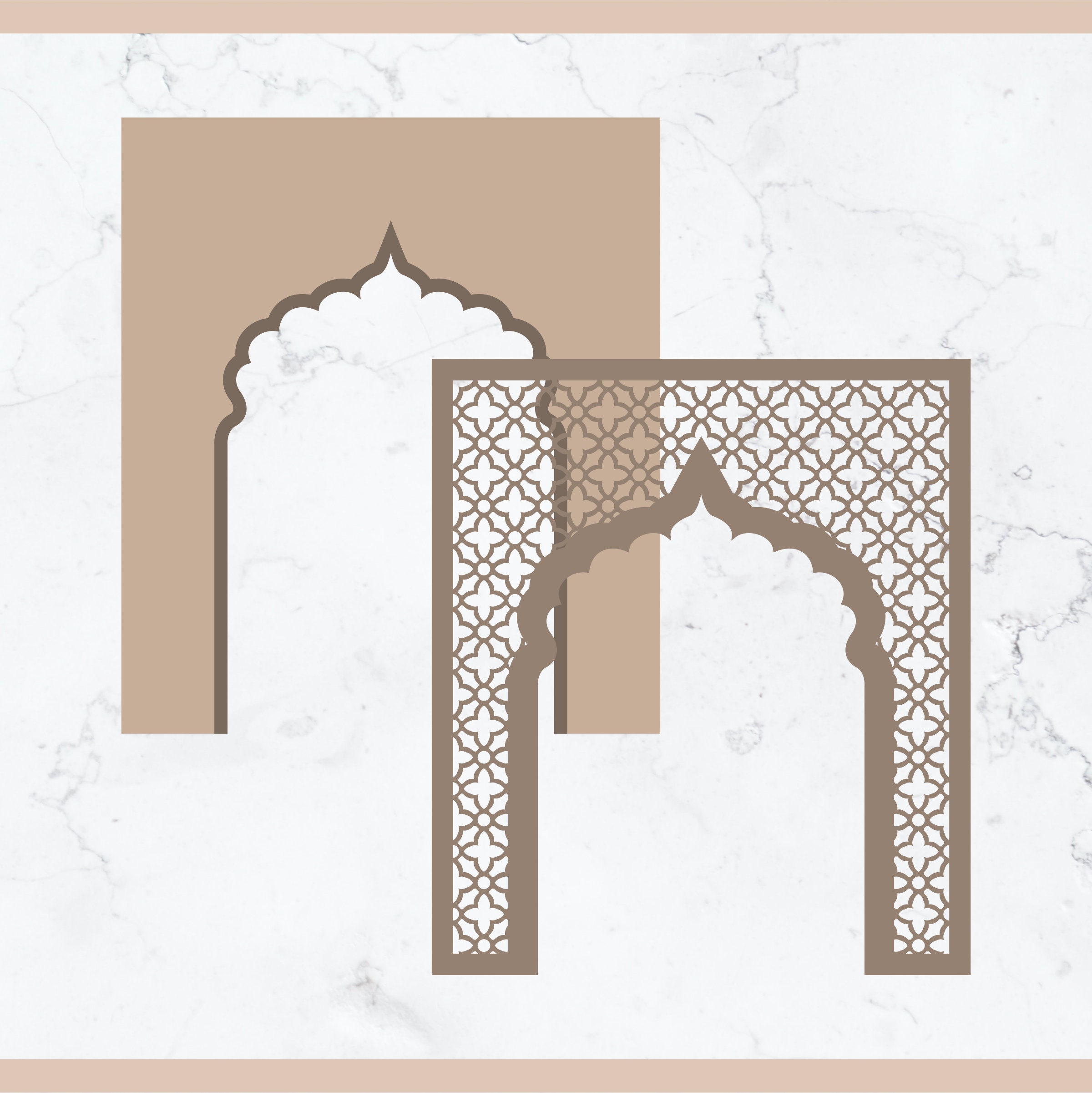 Moorish Arch Svg, Islamic Pattern Arch SVG, Islamic Art Laser Cut File ...