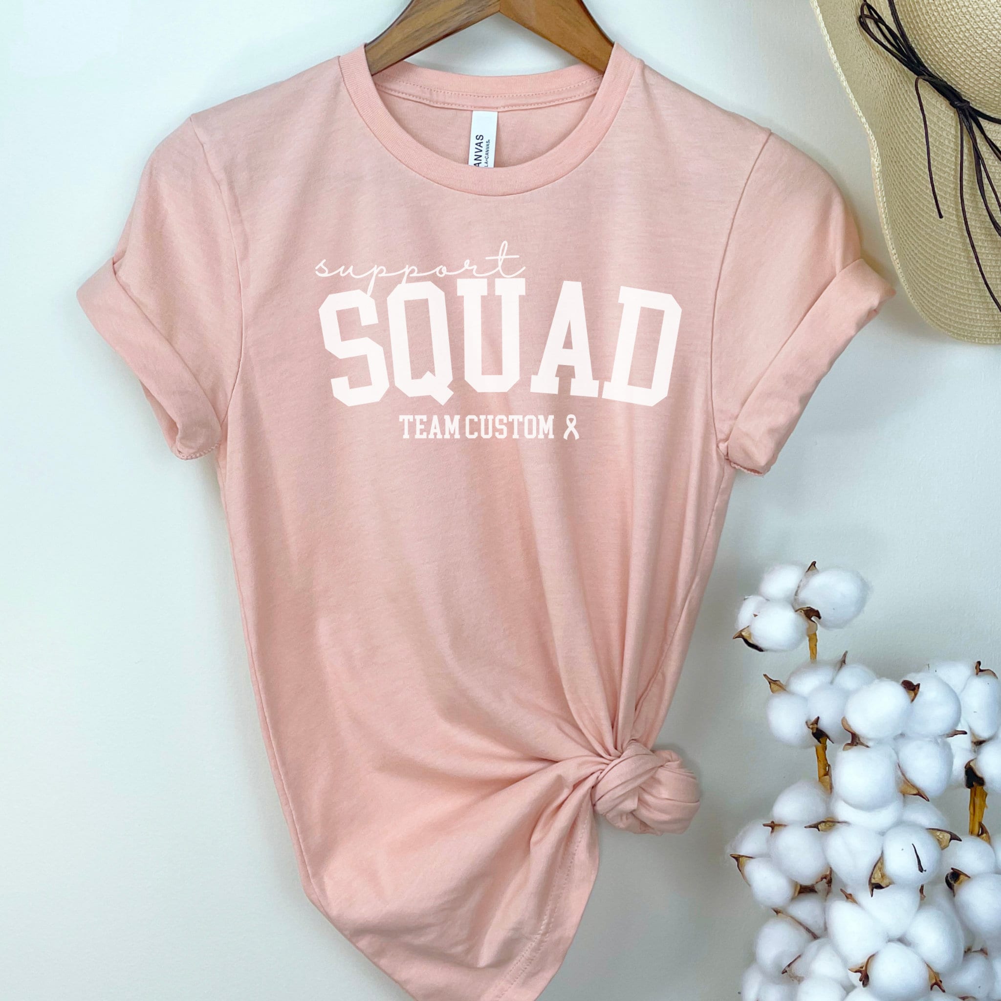 Custom Childhood Cancer Support Squad Cancer Group Team T-shirt Custom ...