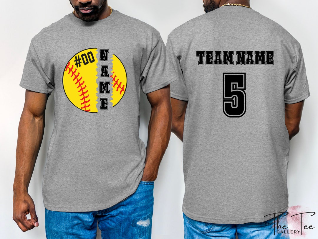 Personalized Softball Shirt, Custom Softball Tshirts, Softball Numbers ...