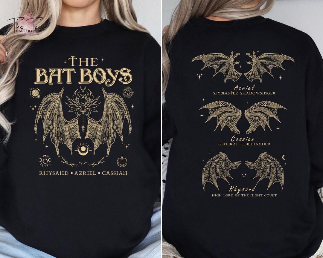 The Bat Boys Sweatshirt,bats Acotar Hoodie,the Night Court Illyrians, A ...