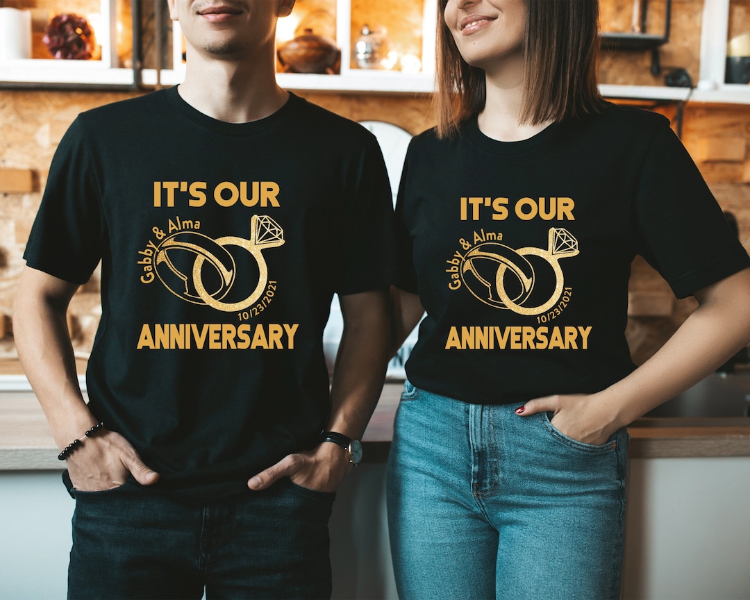 It's Our Anniversary Shirt, Couple Anniversary Shirt, Custom ...