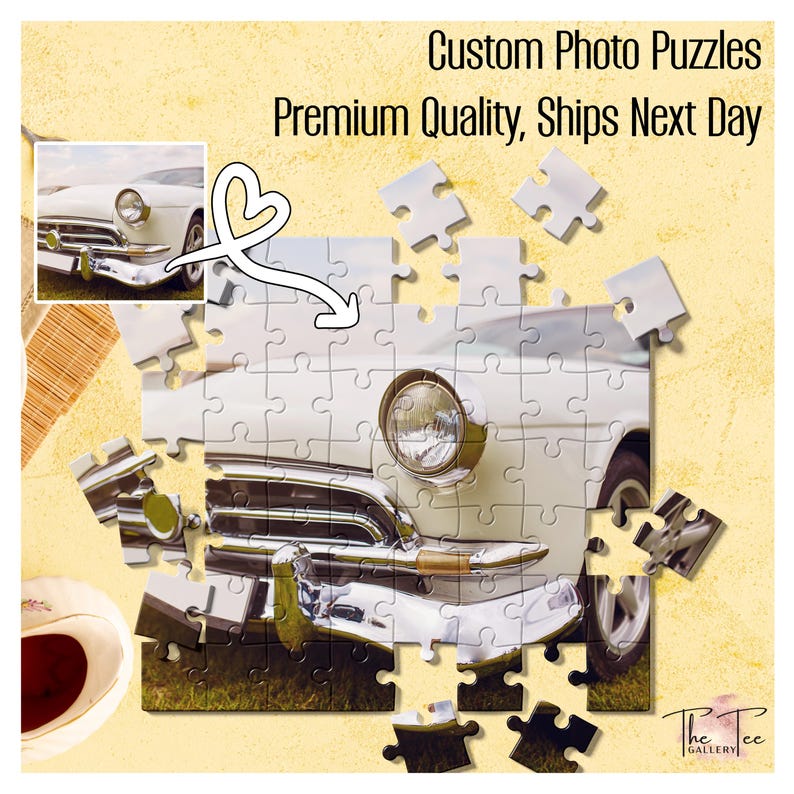 Custom Car Photo to Puzzle, Customized Jigsaw Puzzle for Car Lovers ...