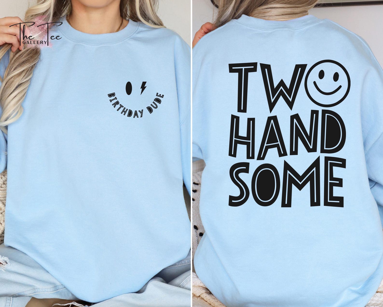 Two Hand Some Sweatshirt, 2nd Birthday Sweats, Toddler Birthday Shirt ...