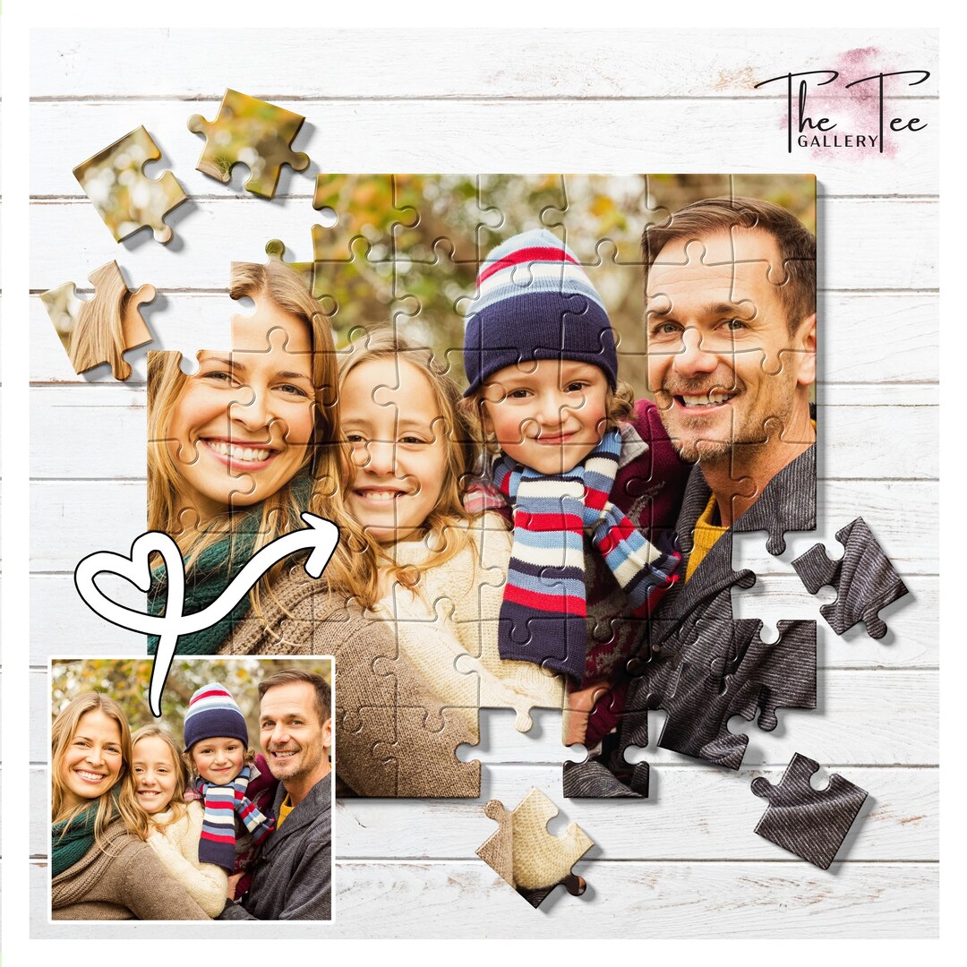 Custom Photo Puzzle, Personalized 500 1000 Piece Jigsaw Puzzle, Memory ...