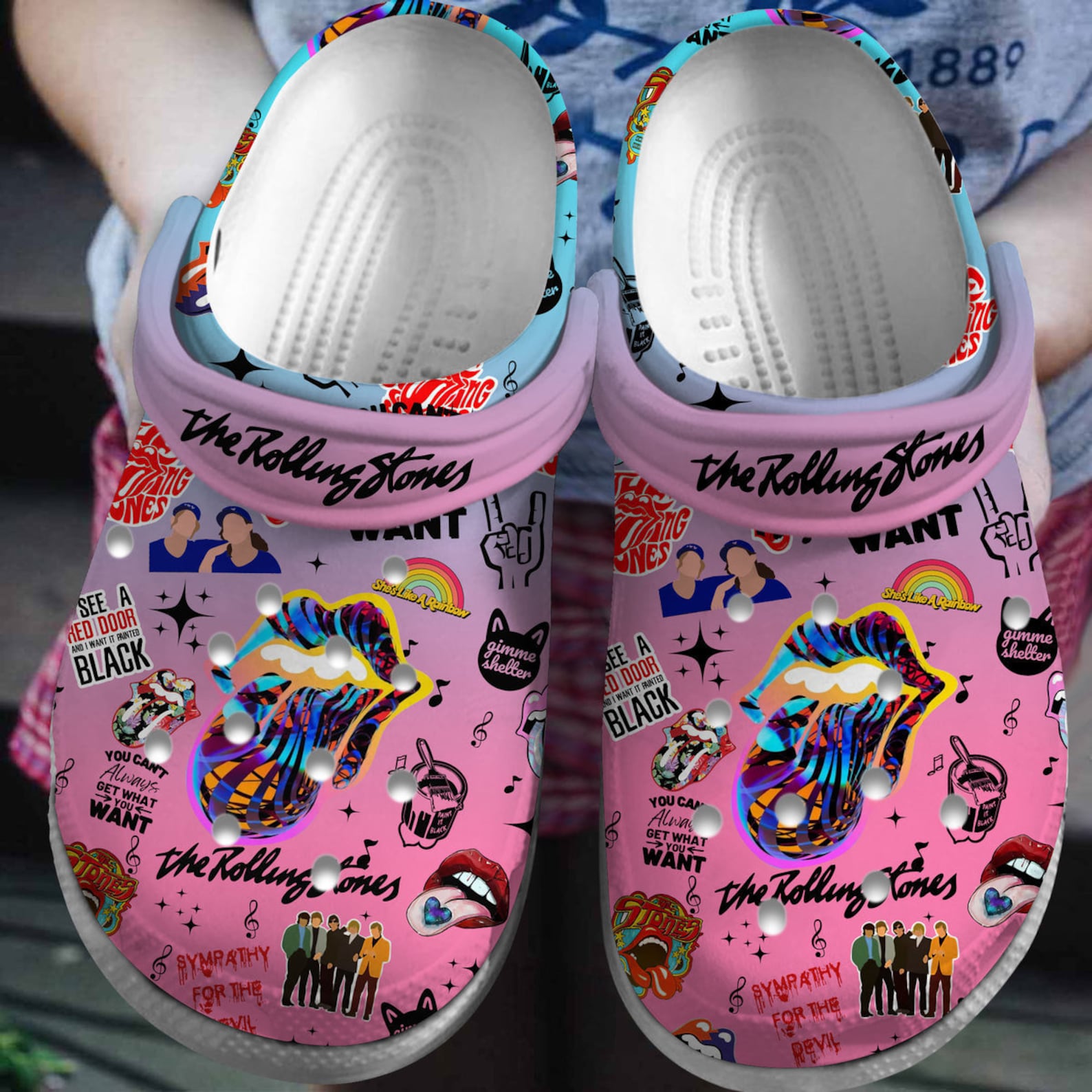 Personalized Rolling Stones Shoes, the Rolling Shoes, Rolling Stones ...