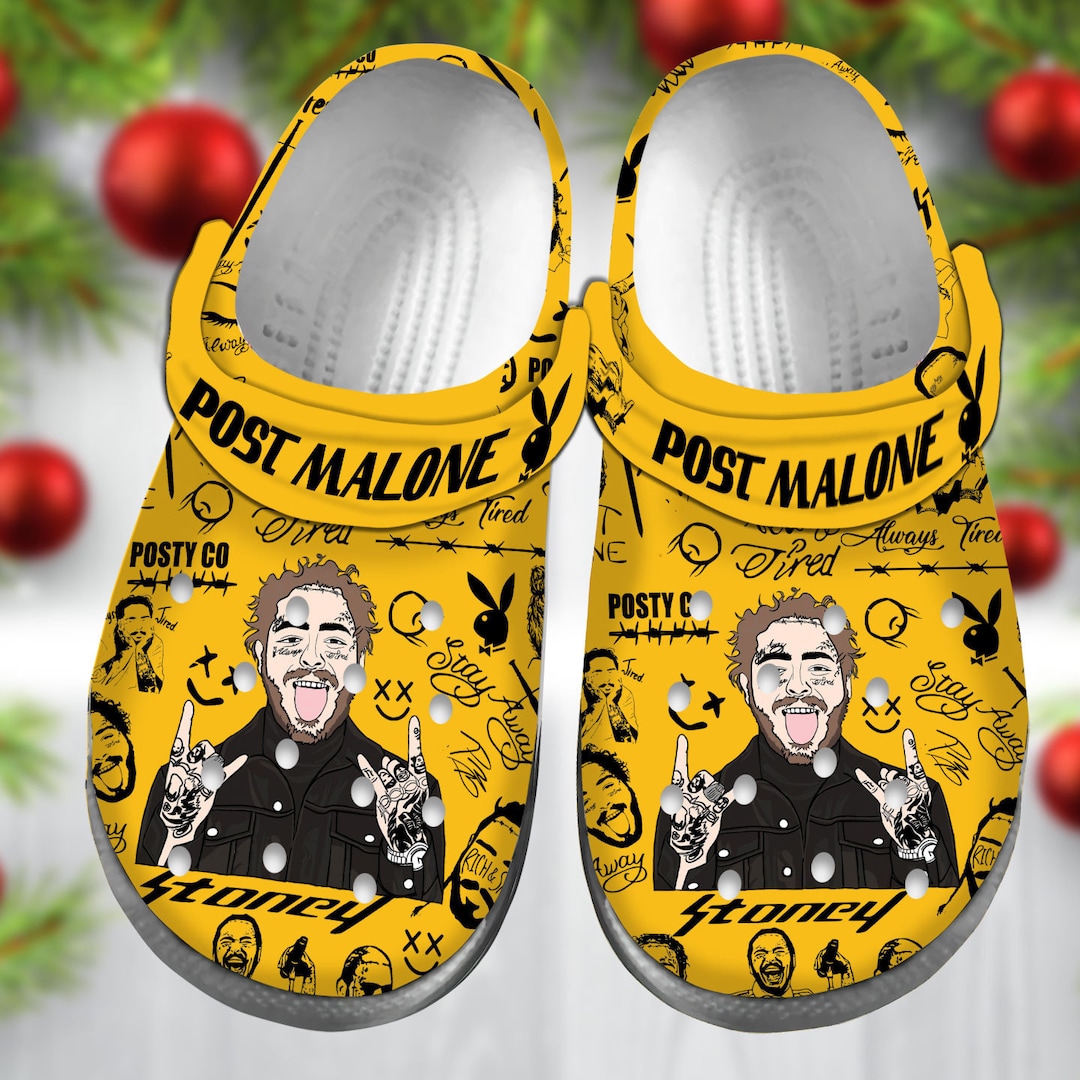 Post Malone Summer Shoes, Post Malone Merch, Post Malone Sandals, Post ...