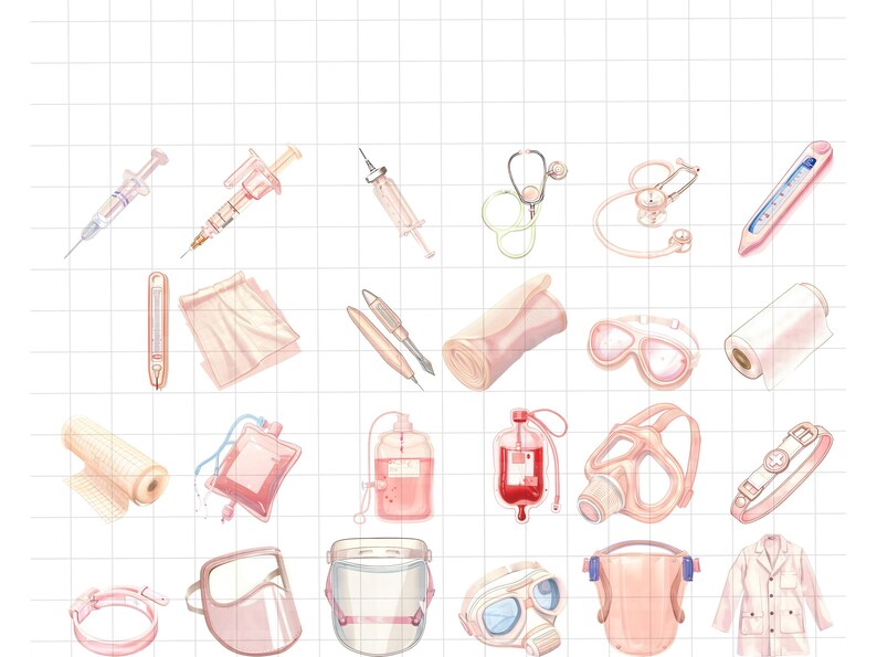 232 Medical Elements Clipart - Healthcare Equipment PNG - Nurse, Doctor ...