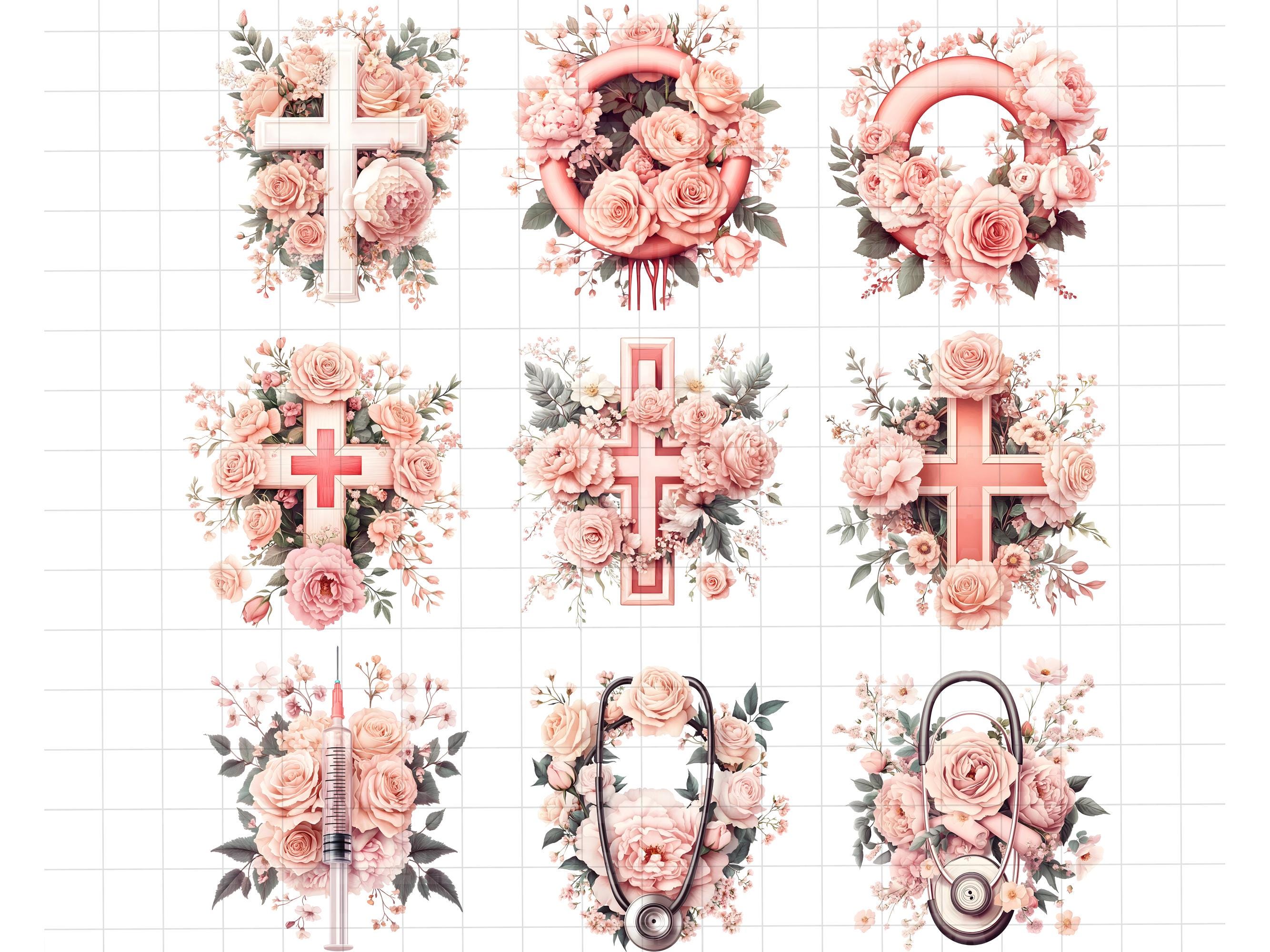 66 Floral Medical Clipart - Aesthetic Anatomy PNG - Boho Medical ...