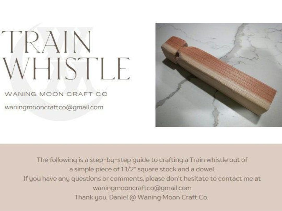 Nostalgic Train Whistle Woodworking Plans - Etsy