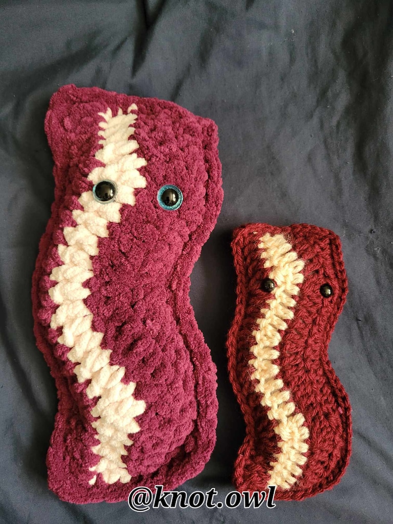 Crochet Pattern for Kevin the Bacon Strip **digital File Only** - Etsy