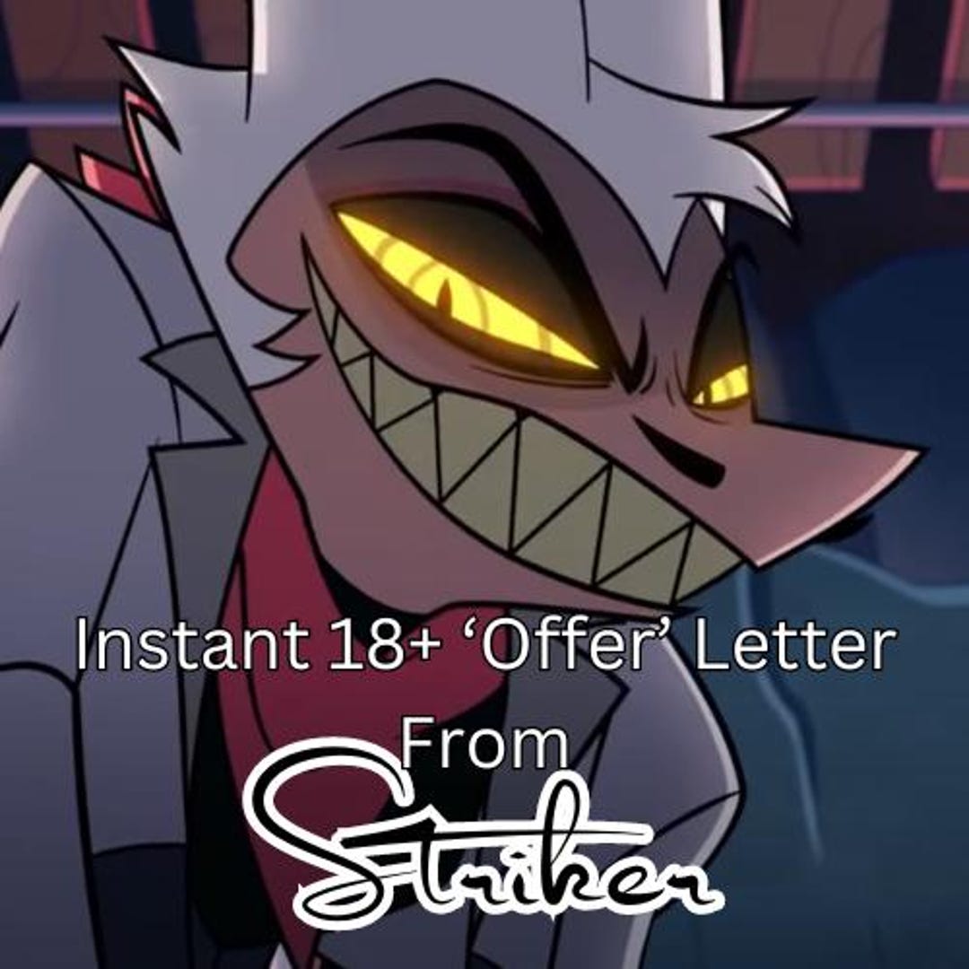 Instant 18+ 'offer' Letter From Striker - Etsy