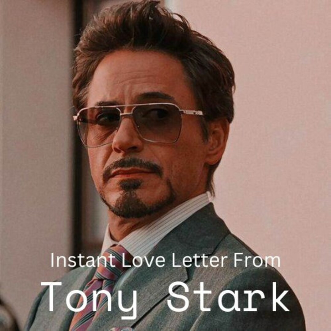 Instant Love Letter From Tony Stark - Etsy Australia