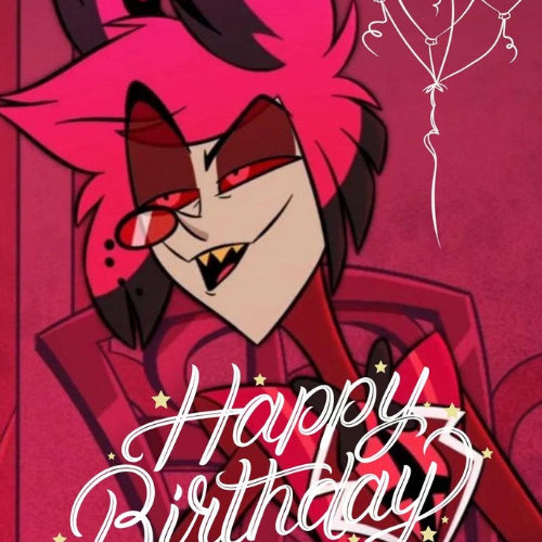 Alastor Birthday Card *printable* - Etsy