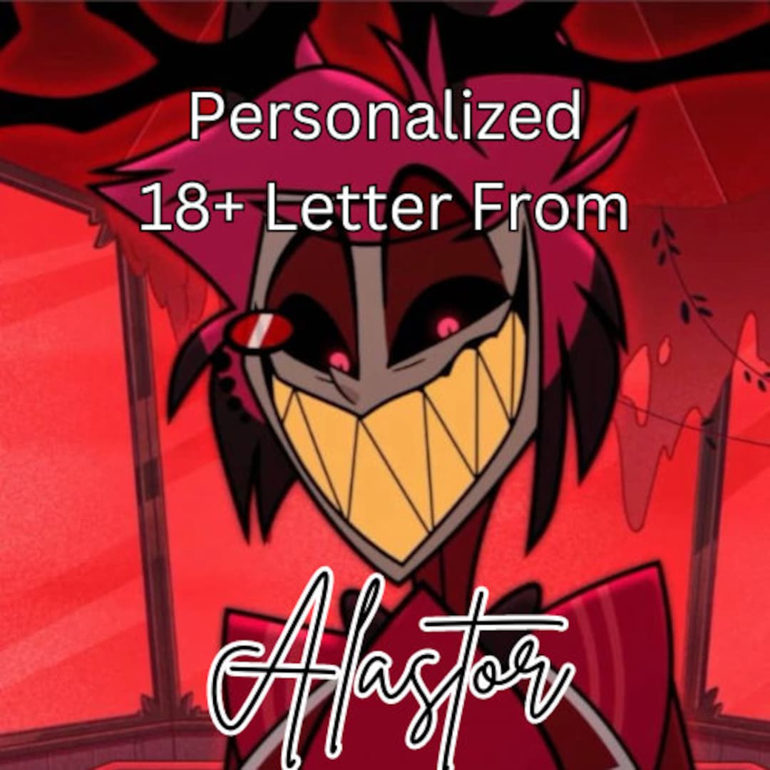 Personalized 18 Letter From Alastor - Etsy Australia