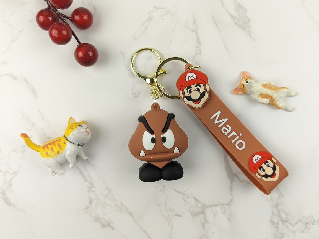 Super Mario Keychain Mario Keychain Gift for Her Cute - Etsy