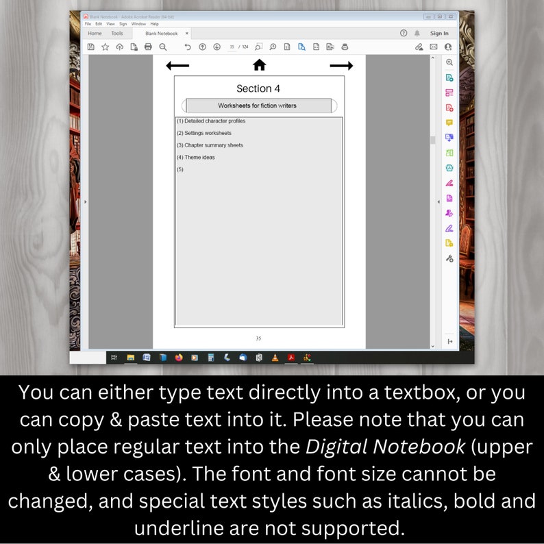 Digital Notebook - PDF Fillable General Purpose Digital Notebook for PC ...