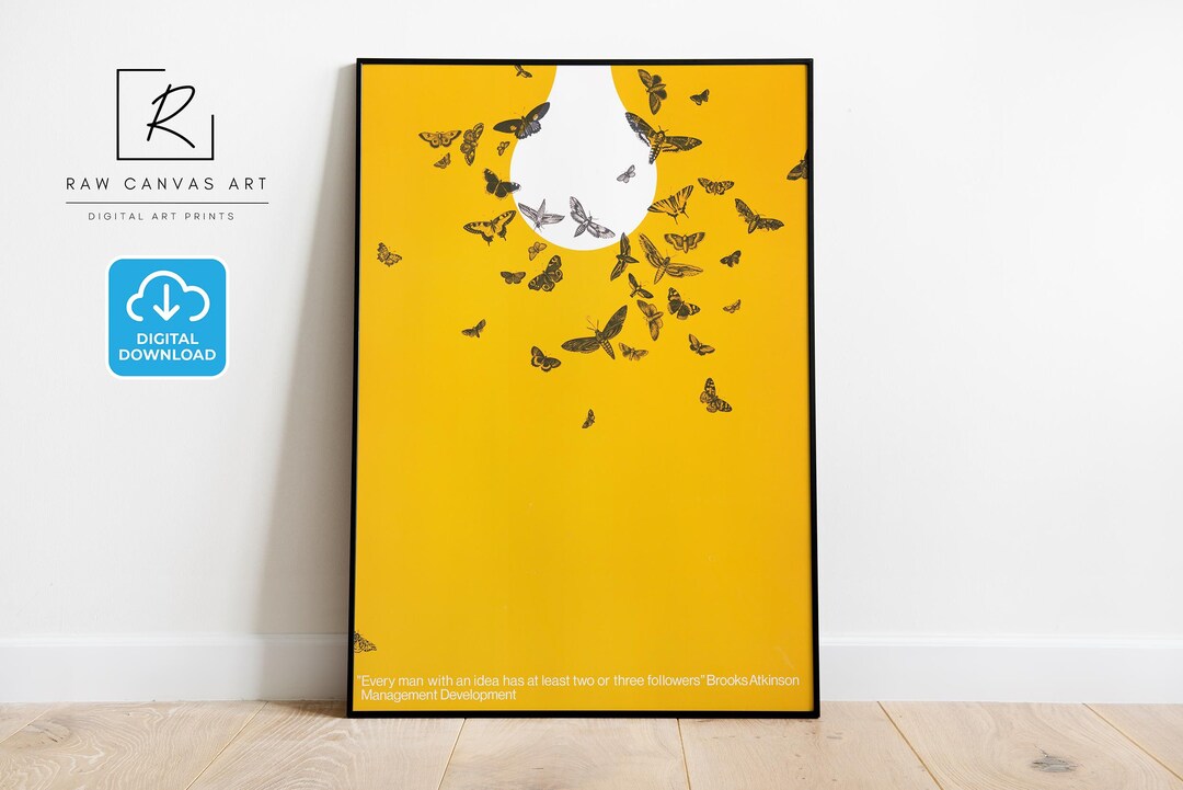 IBM Ideas Digital Print Poster | Printable Wall Art, Vintage Poster ...