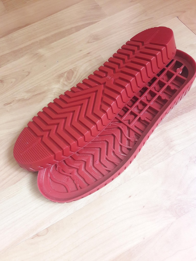 Perforated Red Rubber Soles With Insoles Option, DIY Shoe Sole for ...