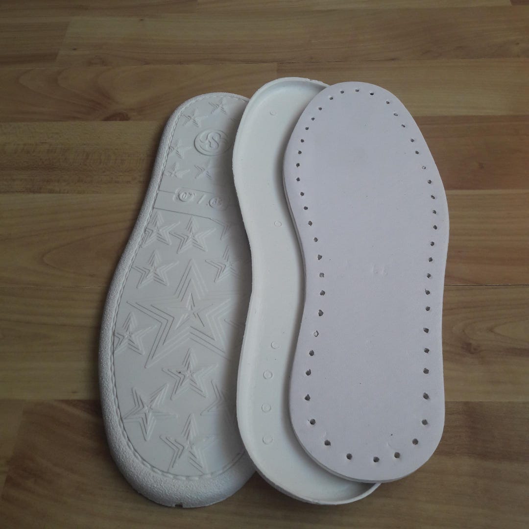 Suelas de goma para pantuflas con plantillas gratis: Suministros de ...