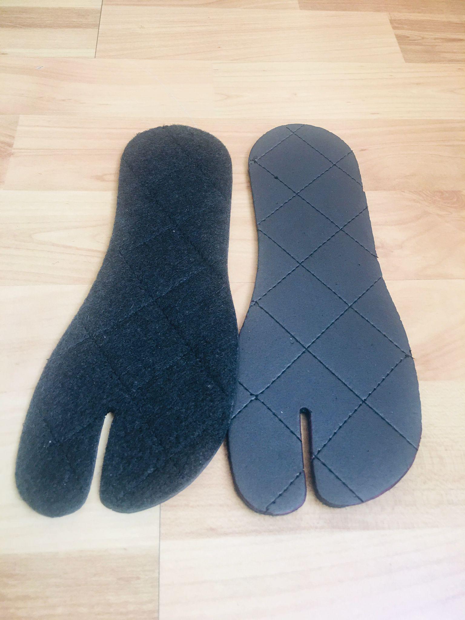 Felt Tabi Insoles: Split Toe Socks, Japanese Shoes - Etsy