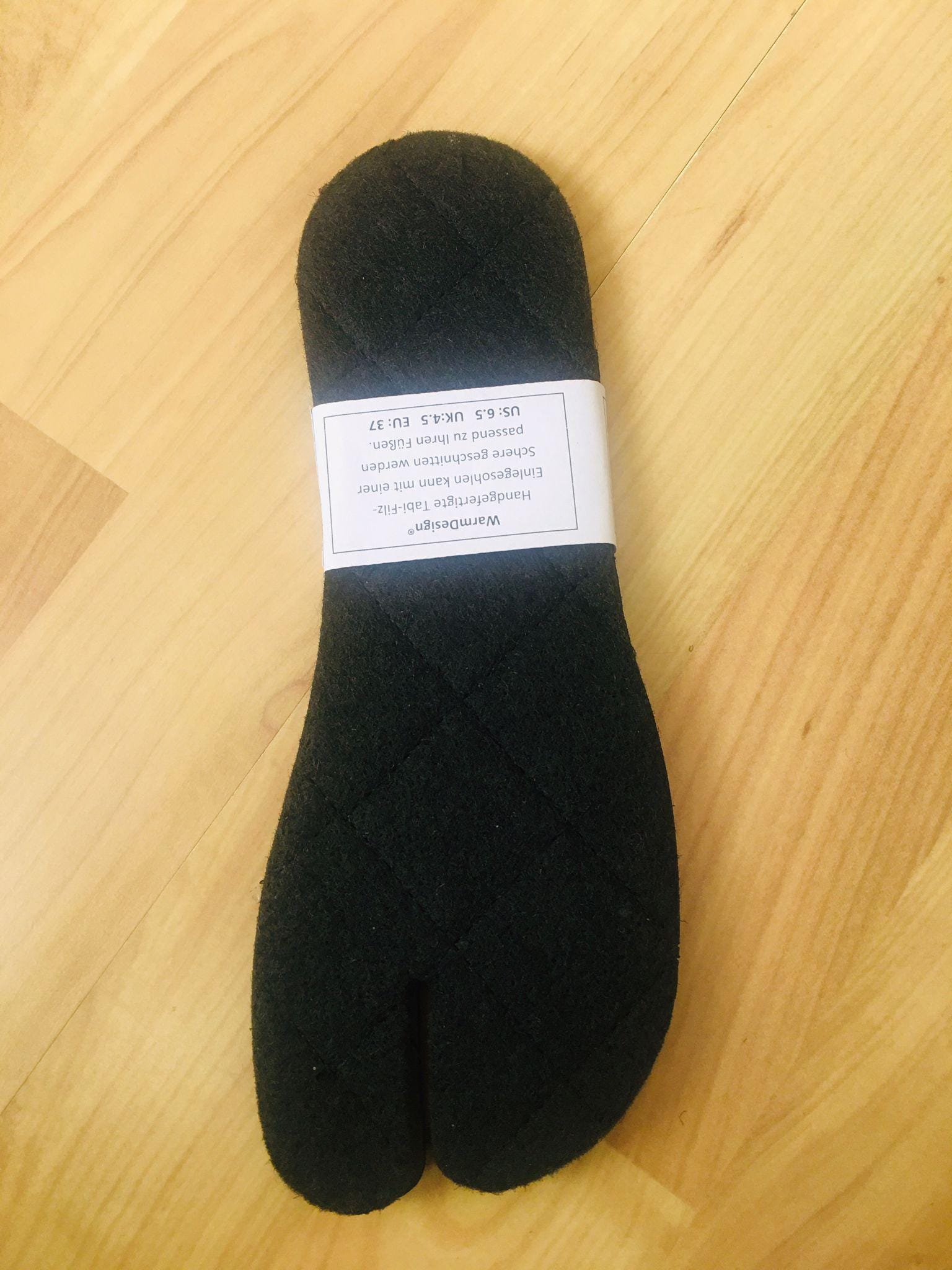 Felt Tabi Insoles: Split Toe Socks, Japanese Shoes - Etsy