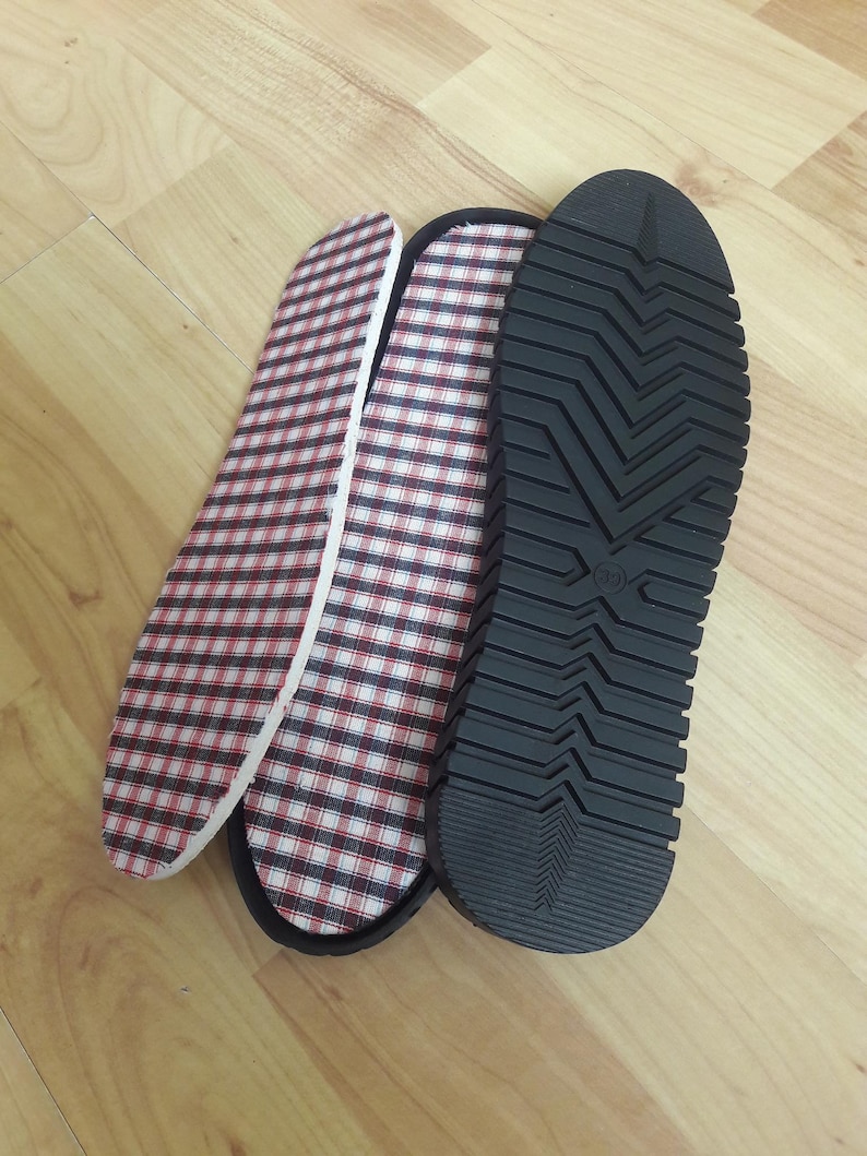 DIY Crochet Shoe Soles: Pre-punched Rubber, Optional Cellulose Insole ...
