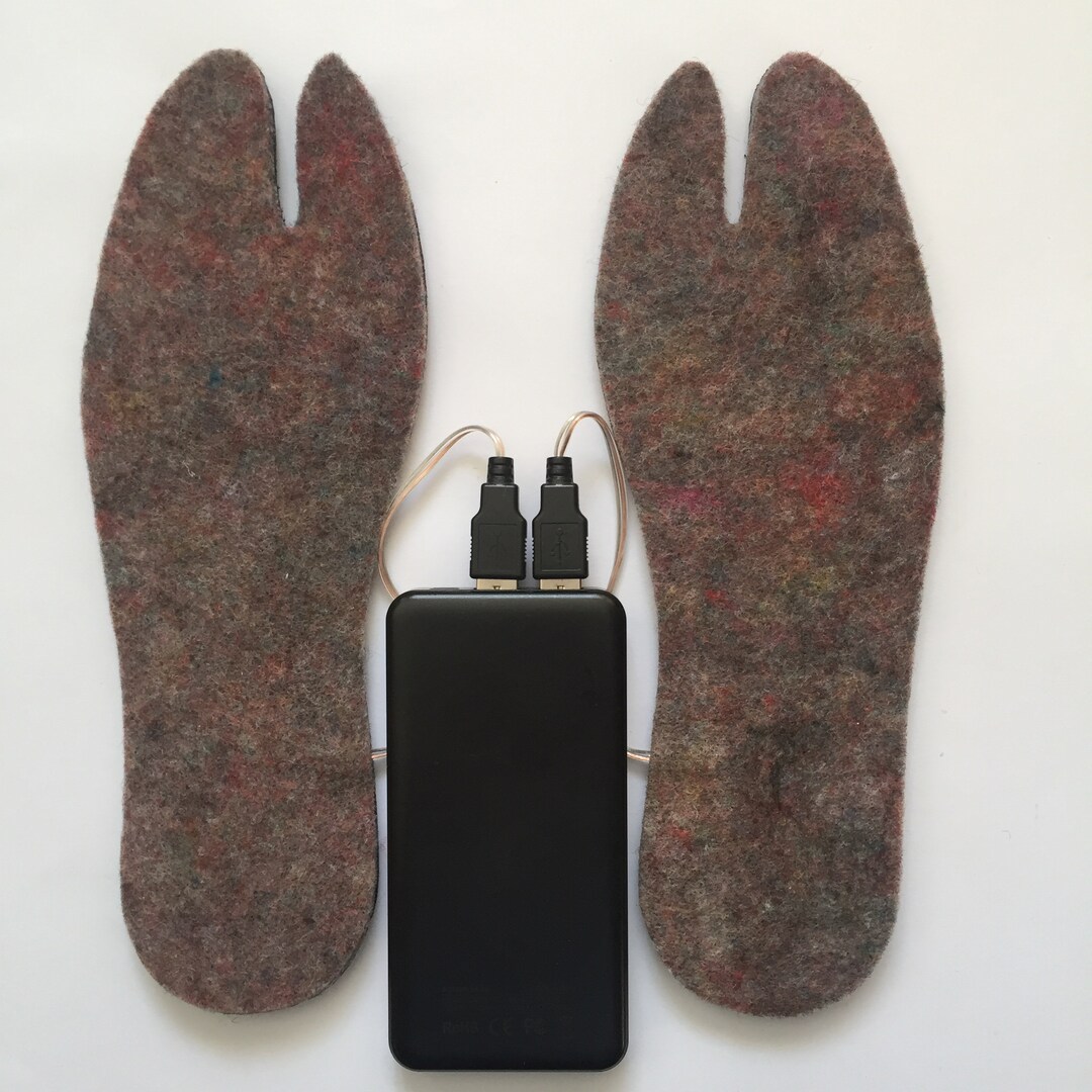 Tabi Heated Insoles for Split Toe Slippers, Tabi Boots and Shoes Gifts ...